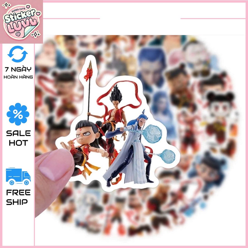 Sticker NaTra, Ngáo binh và các nhân vật hoạt hình khác..kích thước 5 ...