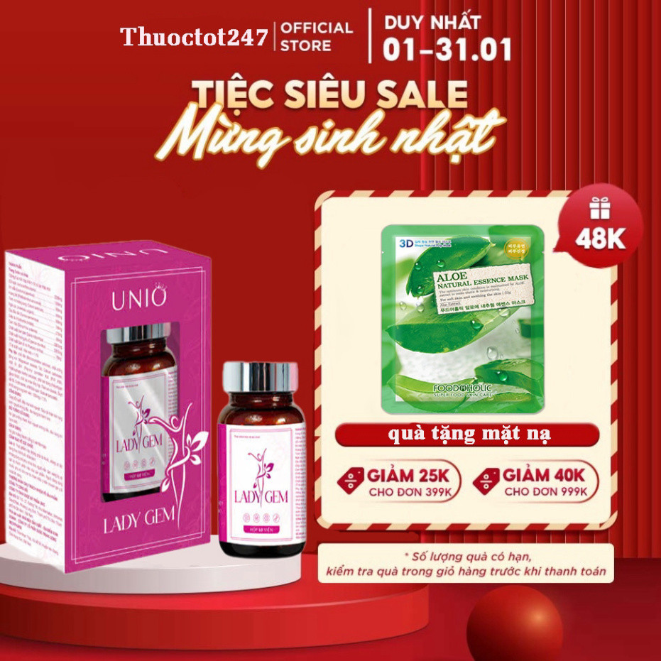 Viên Uống Nội Tiết Ladi Gem Hỗ Trợ Giảm Các Triệu Chứng Do Suy Giảm Nội ...