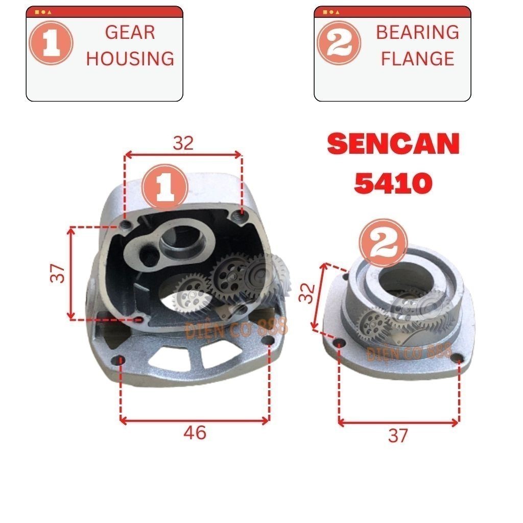 Bộ đầu nhôm mài Sencan 541002, 541003 (2 chi tiết) | Shopee Việt Nam