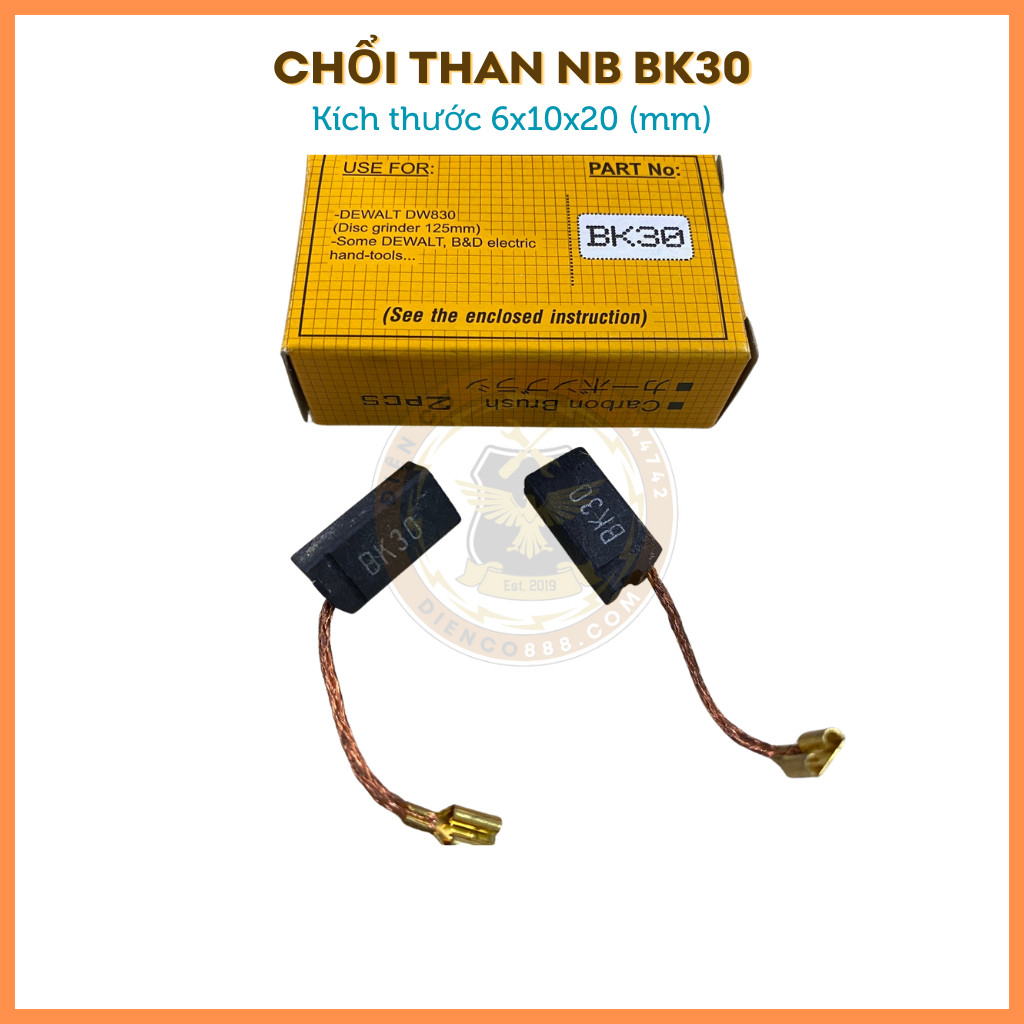 Chổi than BK30 NB kích thước 6x10x20mm | Shopee Việt Nam
