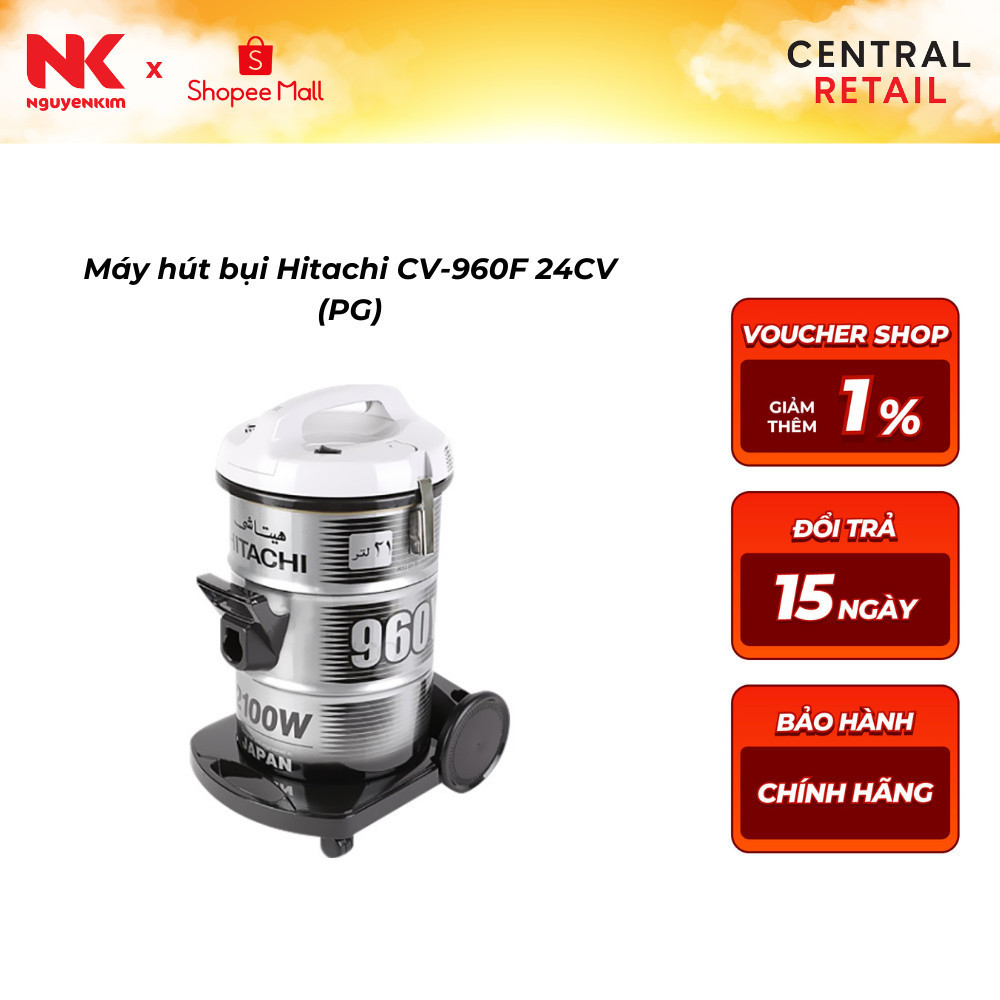 Máy hút bụi Hitachi CV-960F 24CV (PG) | Shopee Việt Nam