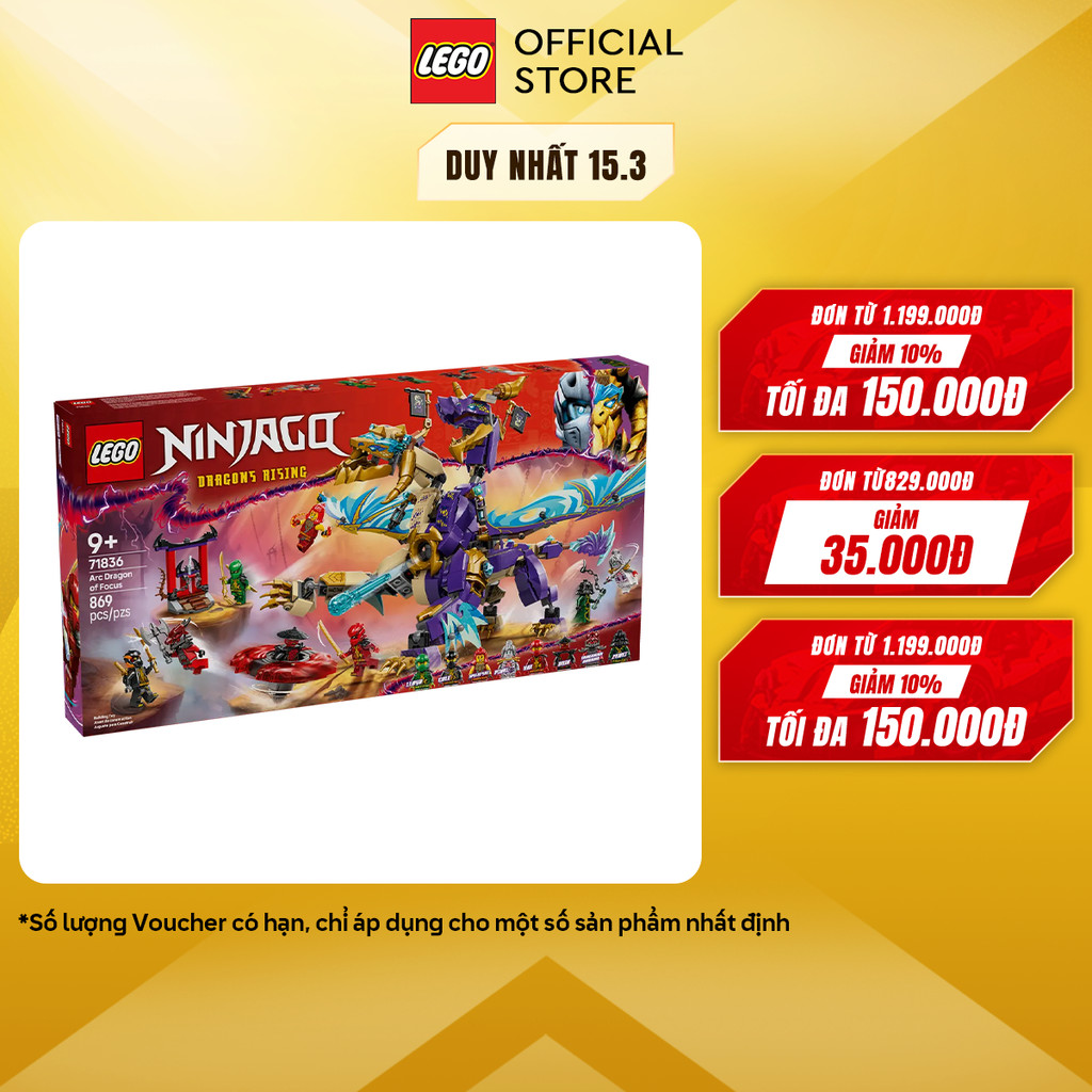 LEGO NINJAGO 71836 Đồ Chơi Lắp Ráp Rồng Arc (869 chi tiết) | Shopee ...