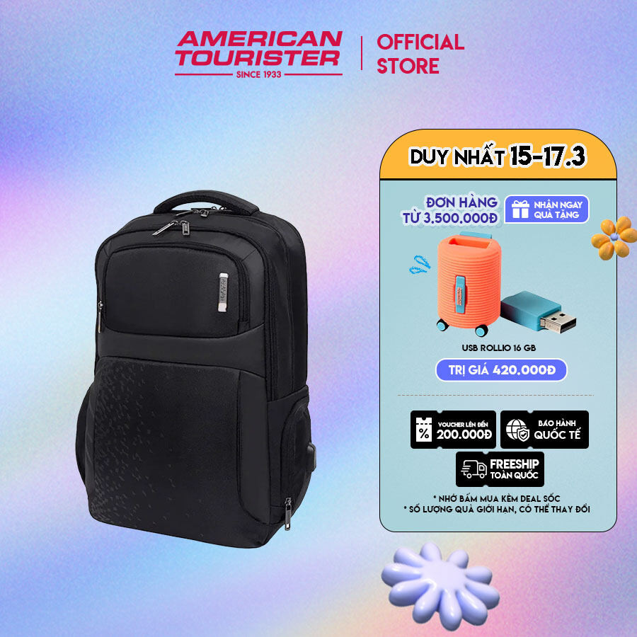 [Voucher 25%] Balo American Tourister Segno Backpack 1 AS, 2AS, 3AS ...
