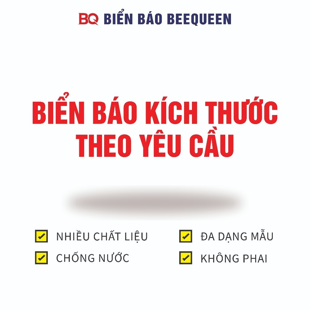 Biển báo kích thước đặt theo yêu cầu - Biển báo Beequeen yc | Shopee Việt Nam