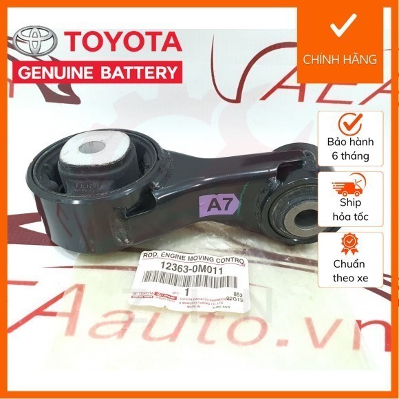 [Chính Hãng] Cao su chân máy số 8 Toyota Vios, Yaris 2006-2023 12363 ...