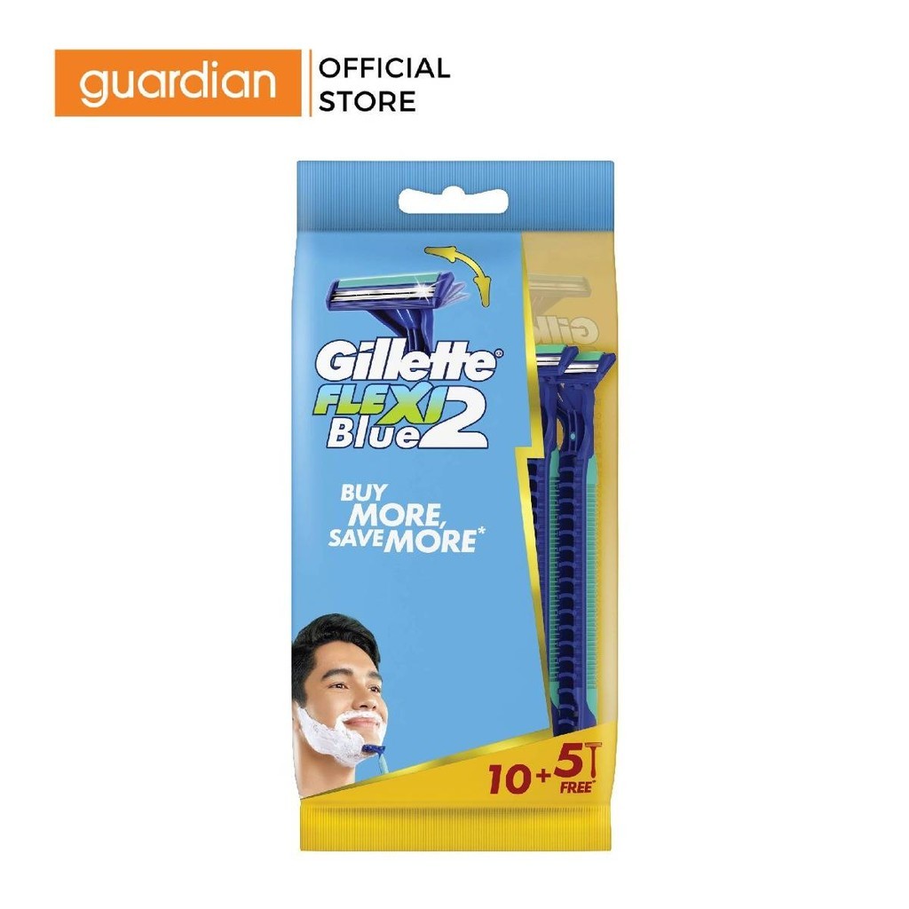 Dao Cạo Râu Gillette Blue 2 Flexi Gói 10+5 Cái | Shopee Việt Nam