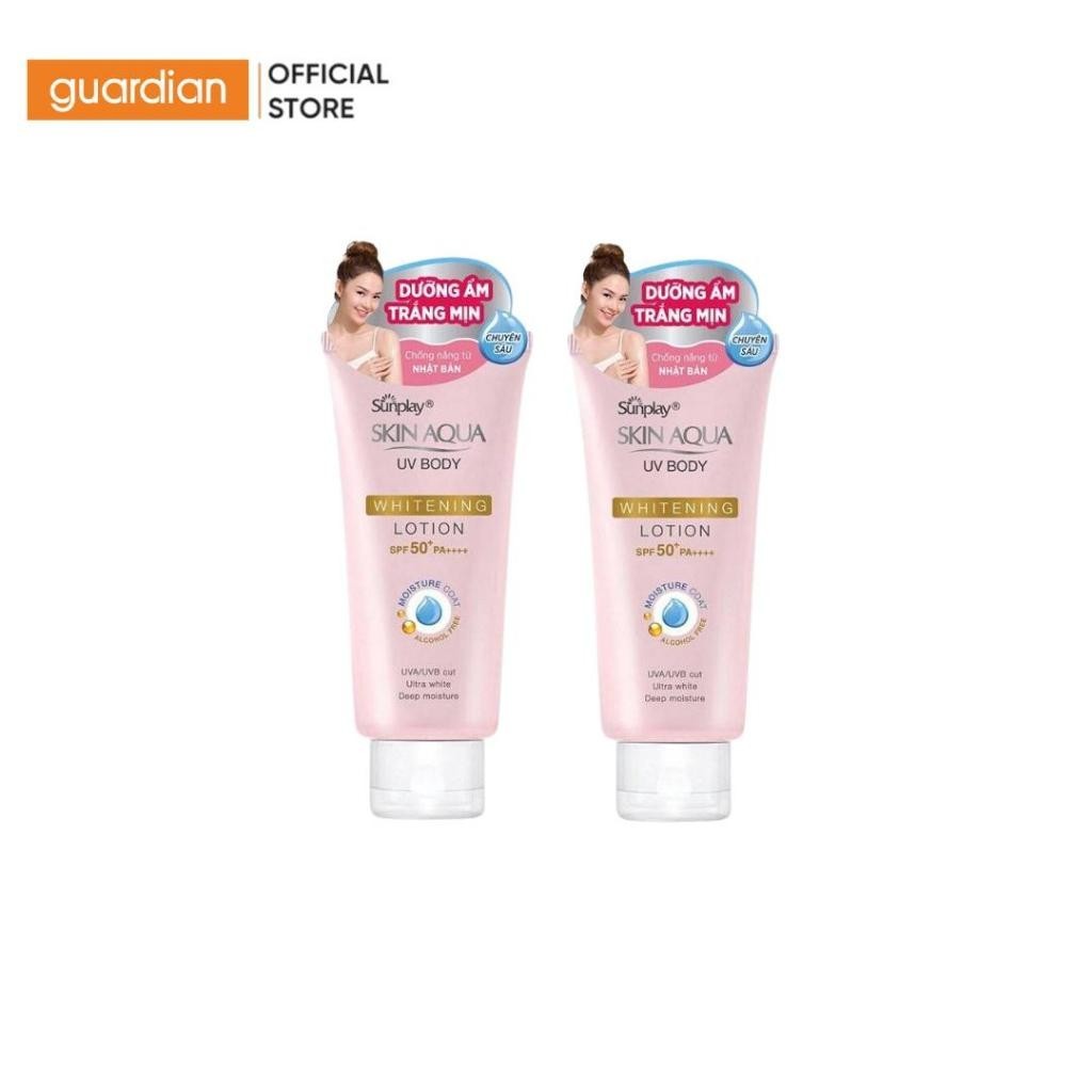 Combo 2 Lotion Chống Nắng Dưỡng Thể Sáng Mịn Sunplay Skin Aqua UV Body Whitening Lotion 150Gr ...