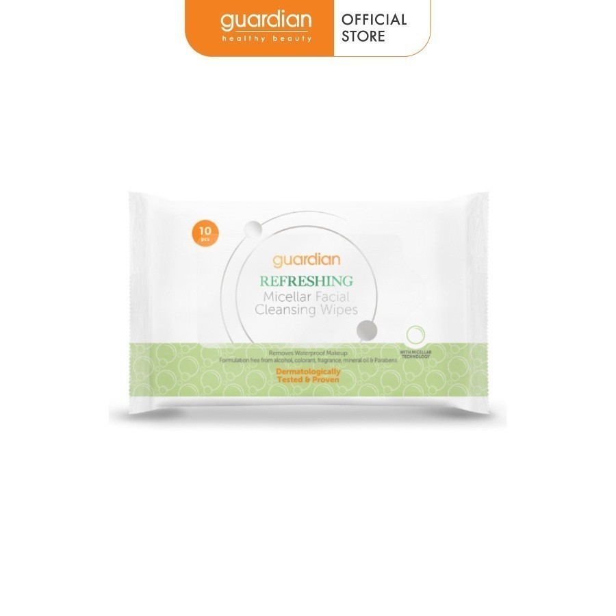 Khăn Ướt Tẩy Trang Tươi Mát Guardian Micellar Facial Cleansing Wipes ...