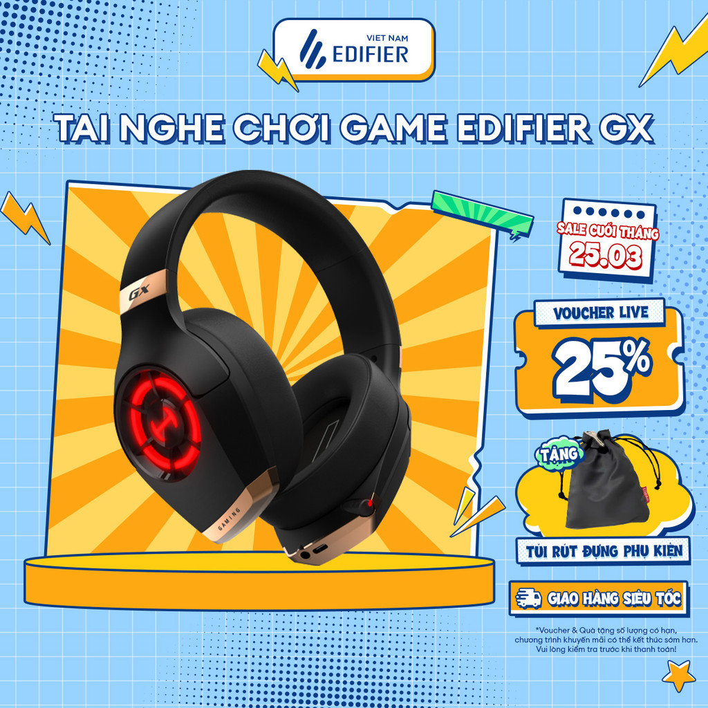 Tai Nghe Gaming EDIFIER GX | Chip Khử Tiếng Ồn | Mic Đàm Thoại | Hi-Res ...