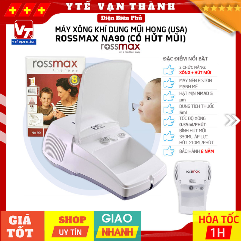 Máy Xông Khí Dung Mũi Họng Rossmax NA90 (2 Chức Năng Xông Và Hút Mũi ...