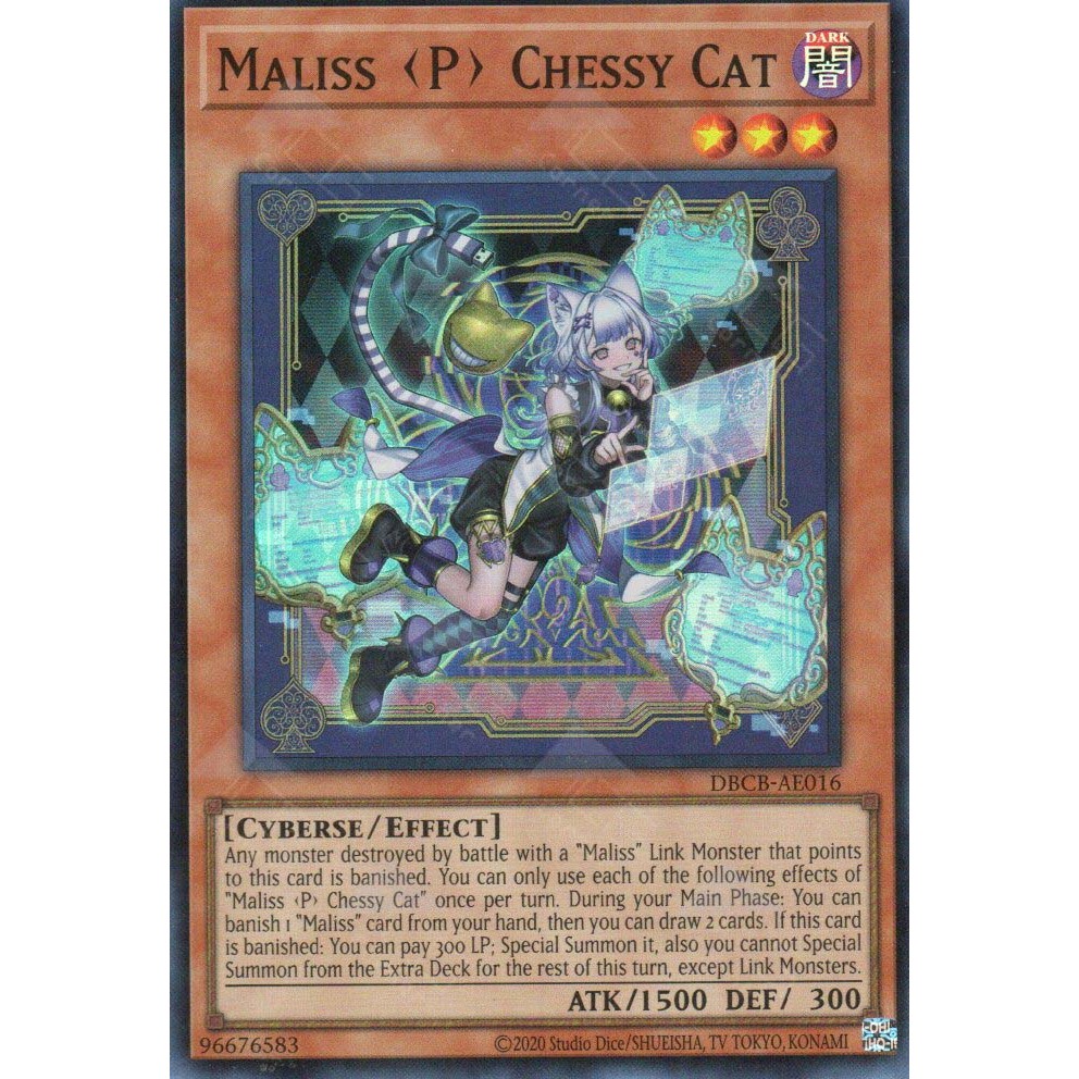 [ Bài Yugioh Chính Hãng ] DBCB-AE016 Maliss Chessy Cat - Super Rare ...