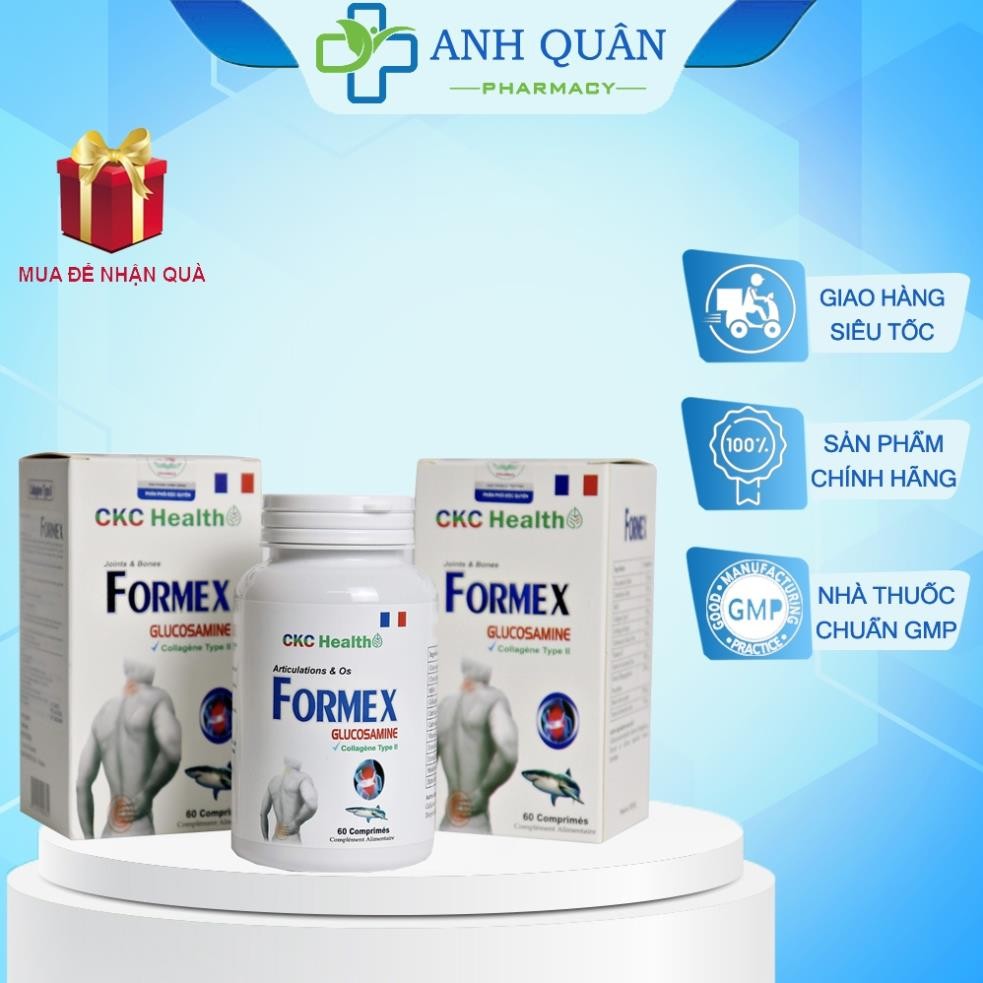 [CHÍNH HÃNG] Viên uống bổ Khớp FORMEX Glucosamine Bổ Sung Dưỡng Chất, Bảo Vệ Khớp, Giảm Khô Khớp ...