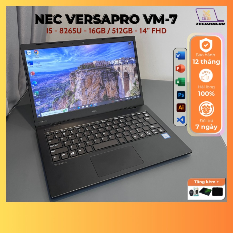 Laptop NEC VersaPRO VM-6 I5-8265/16GB/512GB SSD/14inch FHD/ học tập ...