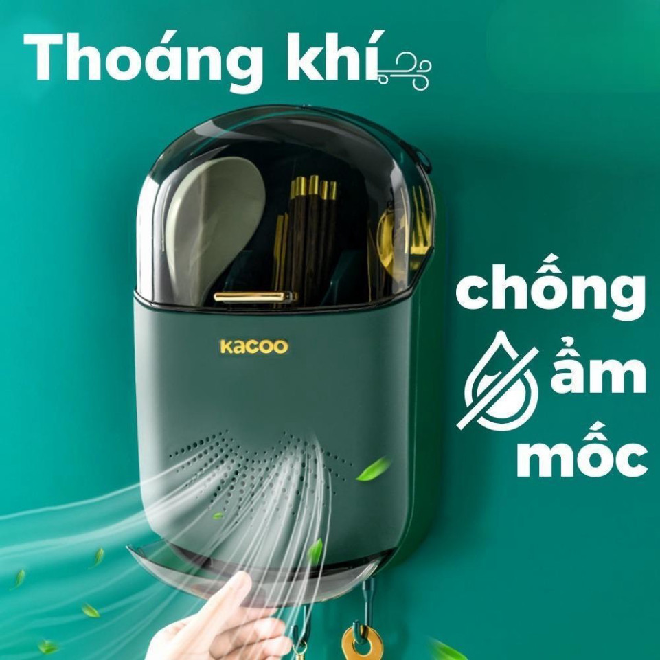 Hộp đựng đũa muỗng, hộp đựng đũa Kacoo, treo tường (sile) | Shopee Việt Nam