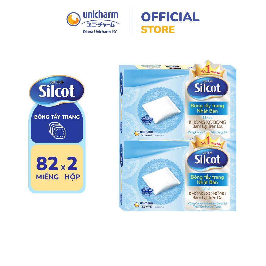 Bộ 2 Hộp Bông Tẩy Trang Silcot 82 Miếng/Hộp | Shopee Việt Nam