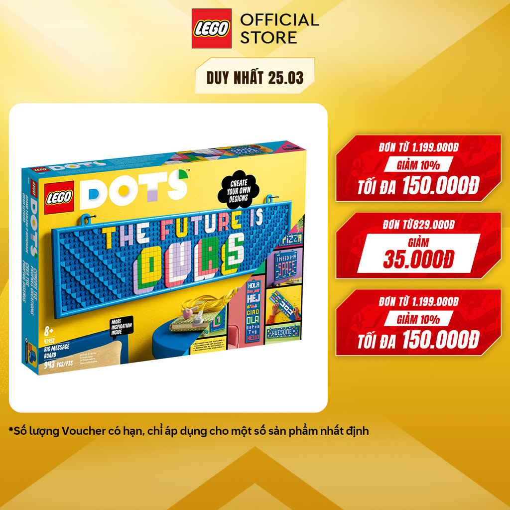 LEGO DOTS 41952 Bảng trang trí nhà cửa DIY (lớn) (943 chi tiết ...