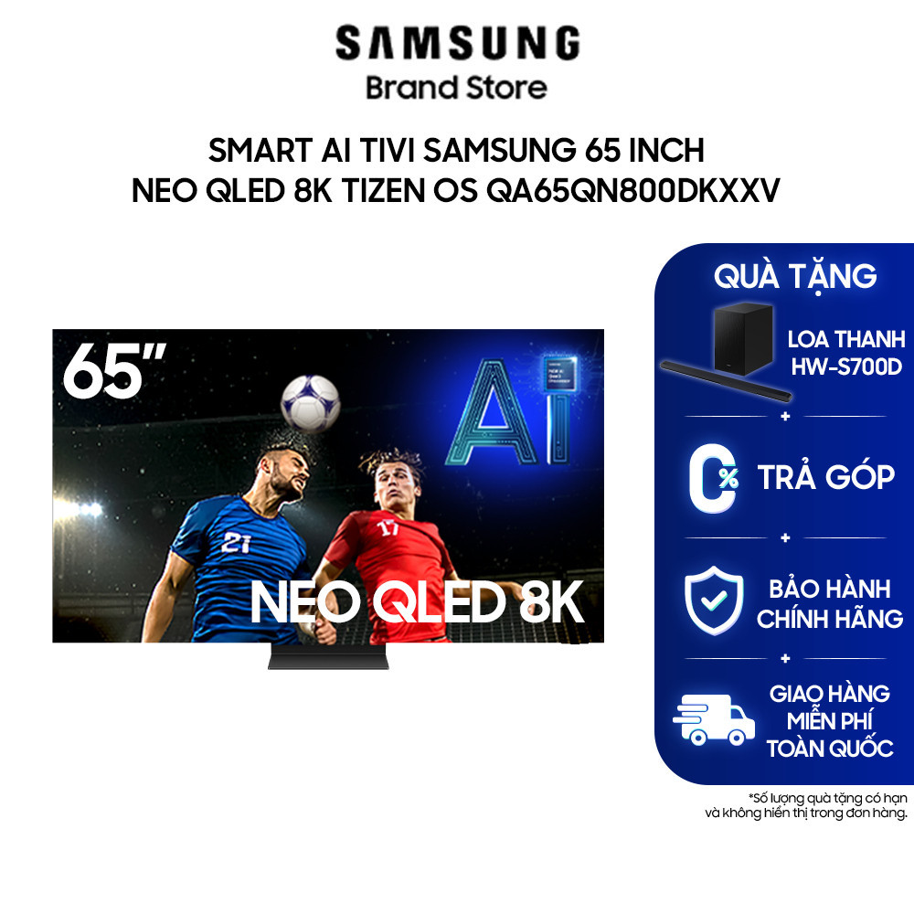 [MIỄN PHÍ VẬN CHUYỂN] Smart AI Tivi Samsung 65 Inch Neo QLED 8K Tizen OS QA65QN800DKXXV | Shopee ...
