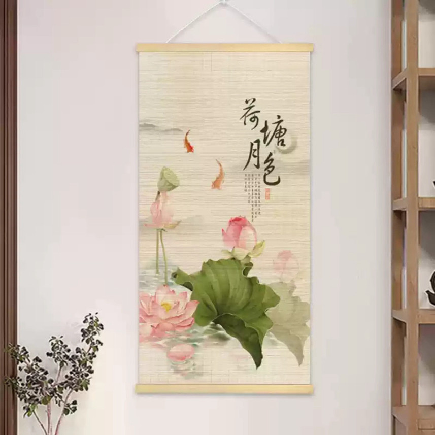 Tranh hoa sen treo tường 40x80cm và 60x120cm | Shopee Việt Nam