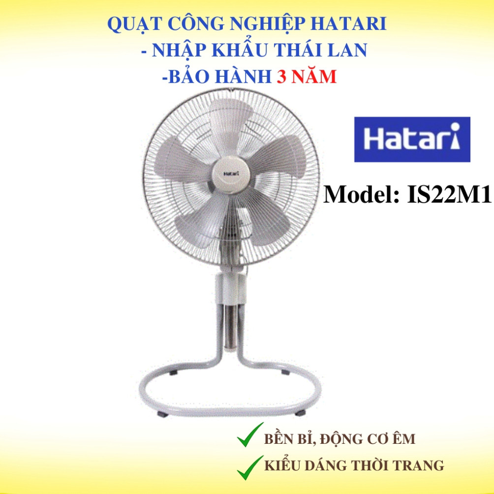 [CHÍNH HÃNG THÁI LAN] quạt công nghiệp Hatari HT-IS22M1, hàng chính ...