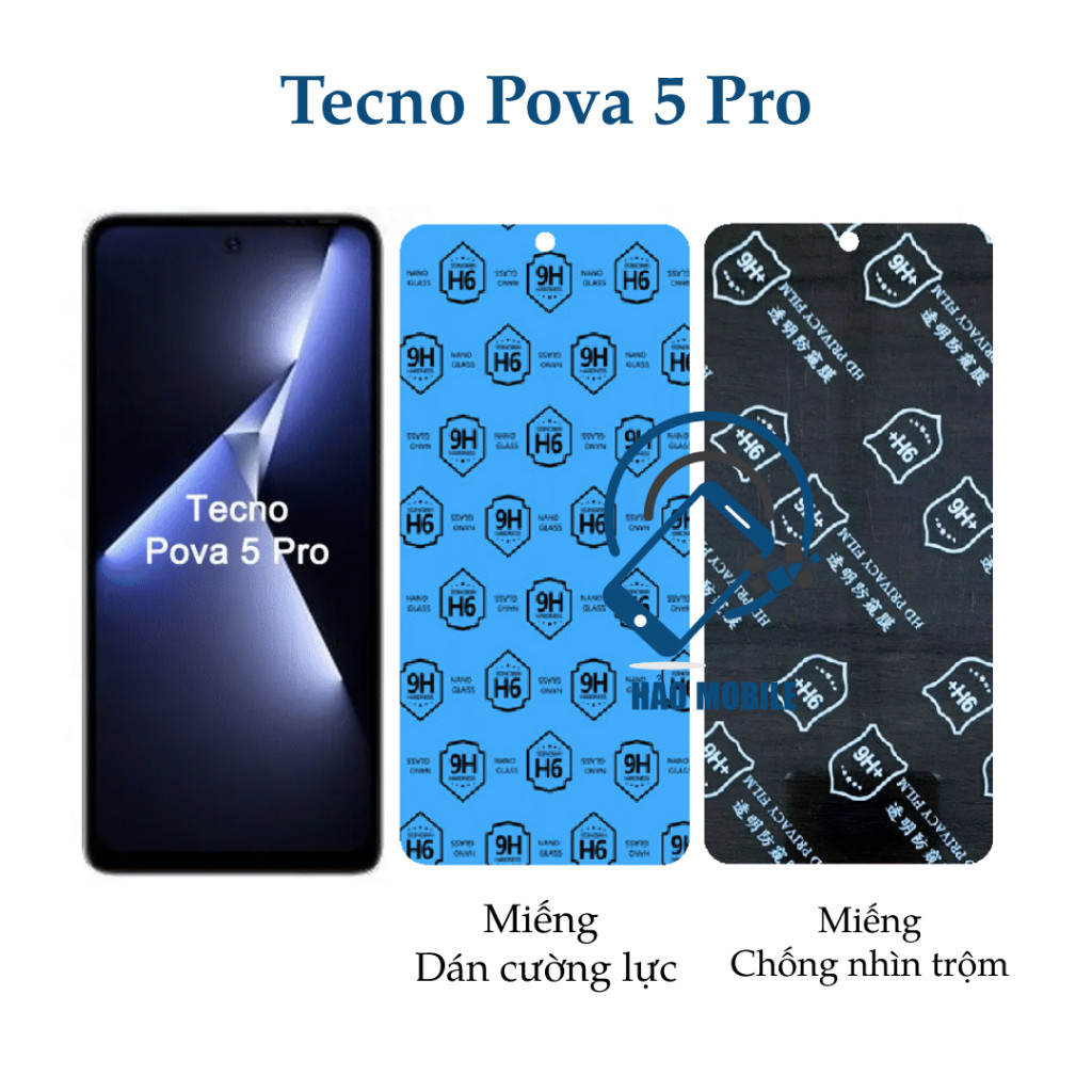 Dán cường lực dẻo nano Tecno Pova 5 Pro ( trong suốt và chống nhìn trộm ) | Shopee Việt Nam