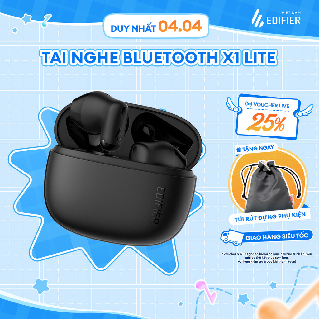 Tai Nghe Bluetooth 5.4 EDIFIER X1 Lite/T10 | Sử dụng lên đến 28h | Thân ...