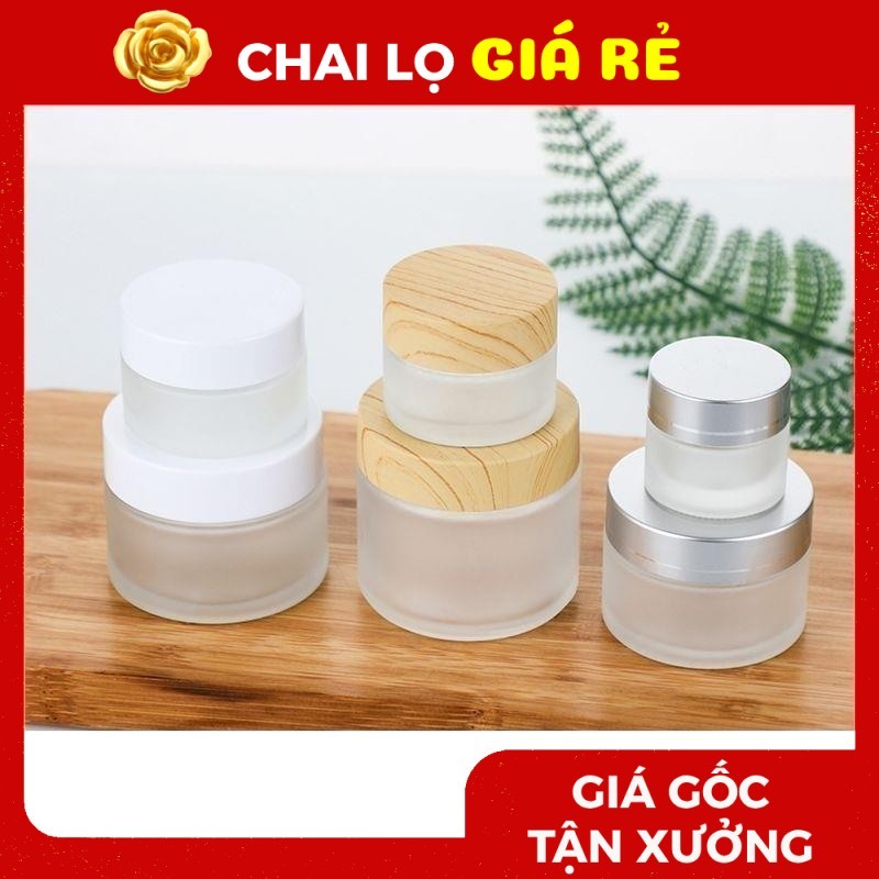 Hủ Hộp Đựng Kem Thủy Tinh Mờ 5g 10g 15g 20g 30g 50g Đựng Mỹ Phẩm Face | Shopee Việt Nam