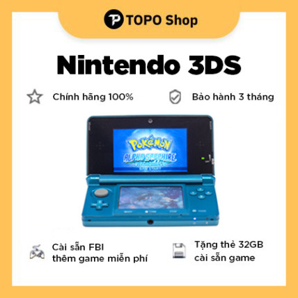 Nintendo 3DS với game NDS/GBA/NES/SNES & ứng dụng tải game wifi + phụ ...