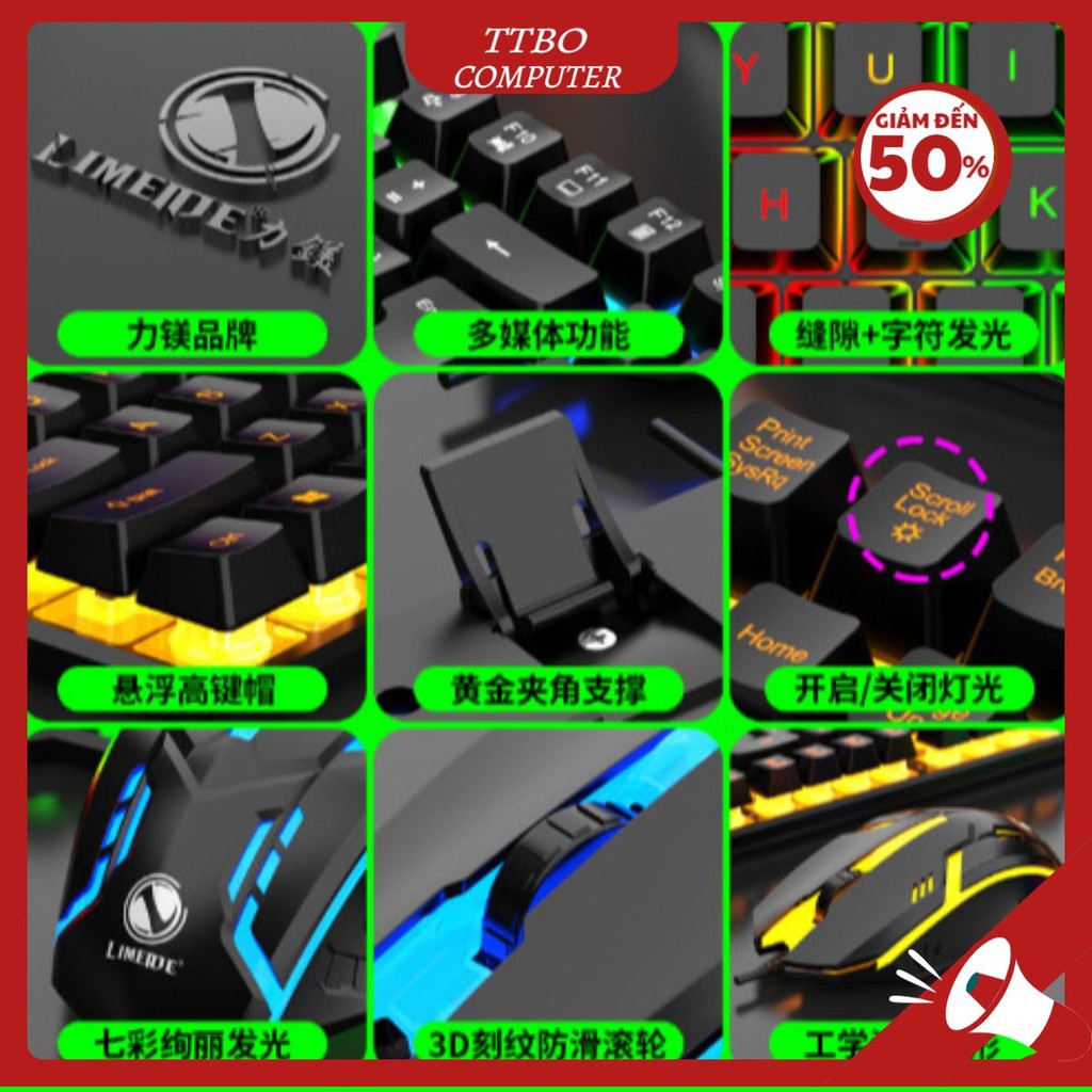 Bàn phím chuột led chơi game giả cơ Zornwee Shipado cổng USB siêu nhạy ...