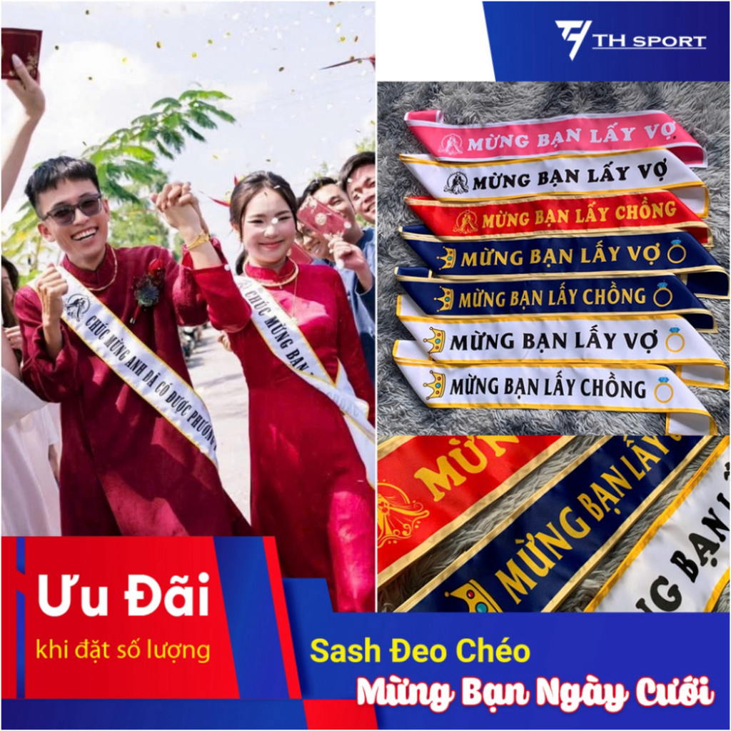 Sash Băng Đeo Chéo Mừng Bạn Ngày Cưới - NEW | Shopee Việt Nam