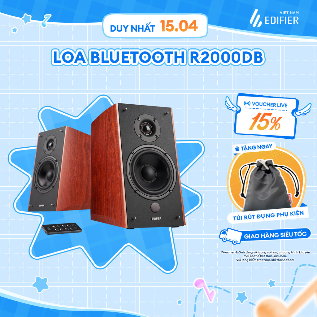 Loa Active Đa Phương Tiện 2.0 Edifier R2000DB | Công Suất 120W | Đầu Vào RCA Và OPT | Bảo Hành ...