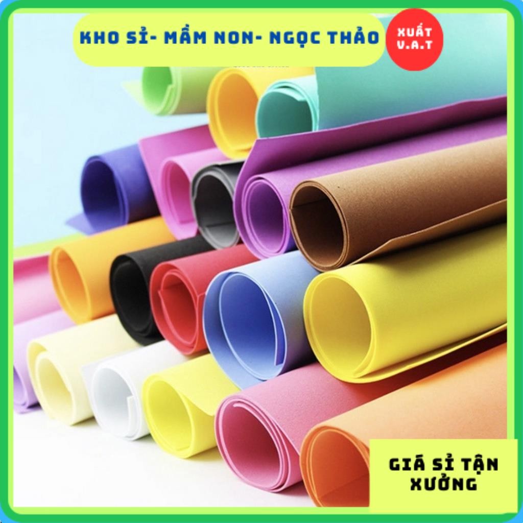 [Kho Sỉ] Xốp bitis - Mút xốp màu khổ 40*50cm đủ màu - dày 2 ly - 1 tờ | Shopee Việt Nam