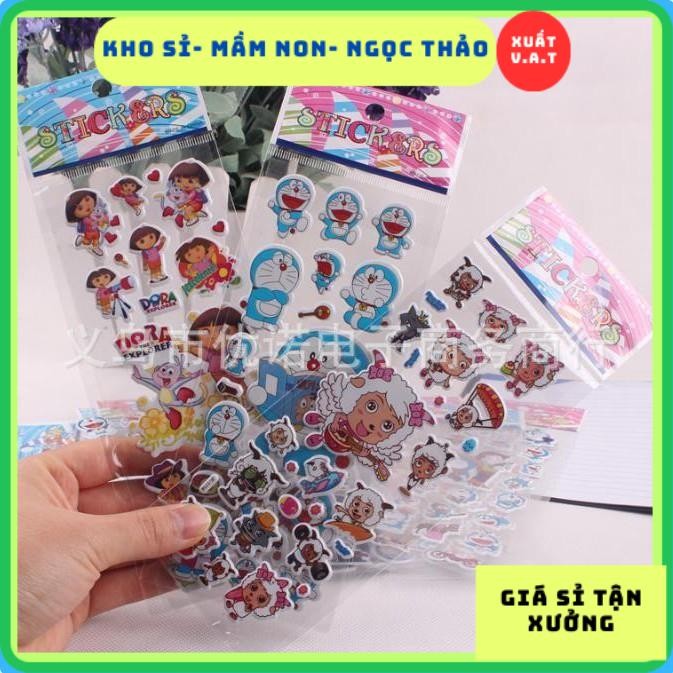 Set 10 tấm sticker vuông dán trang trí tập vở, bình nước, bút nước19 ...