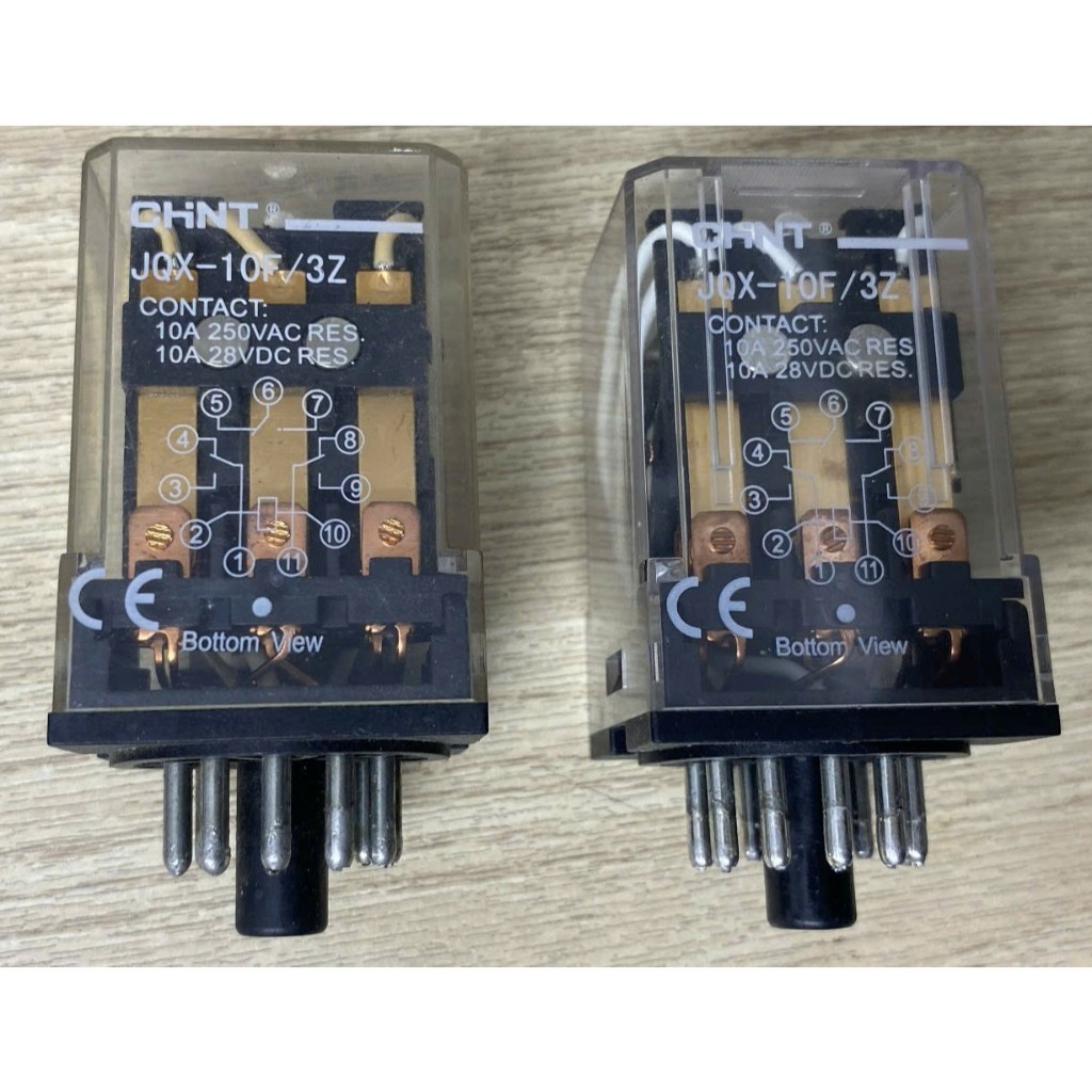 (Chint) Rơle trung gian Chint JQX-10F/3Z , 11 chân tròn 10A điện áp 48VAC, 48VDC chính hãng ...