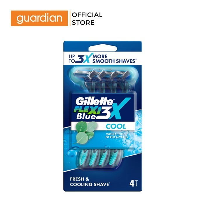 Dao Cạo Râu Blue 3 Mát Lạnh Gillette 4 Cây | Shopee Việt Nam