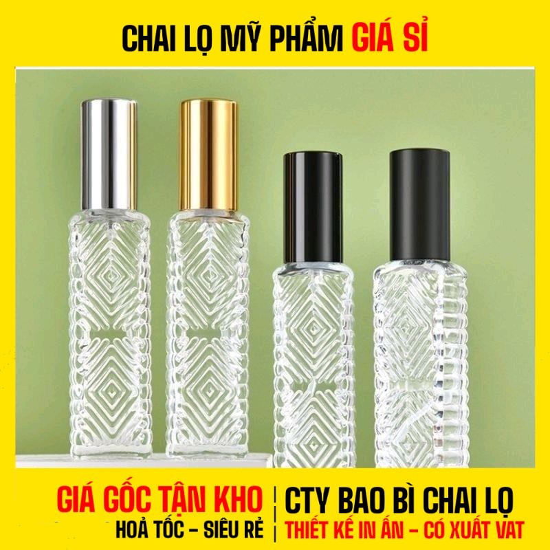 Chai Lọ Chiết Nước Hoa 12ml Gân Nổi Hoa Văn Đựng Dầu Thơm, Tinh Dầu ...