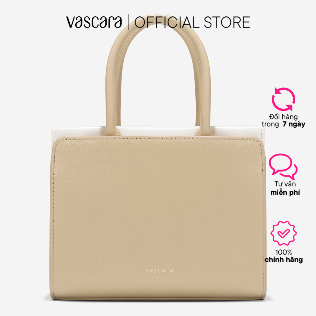 Vascara Túi Xách Tay Phối Da Tương Phản - TOT 0177 | Shopee Việt Nam