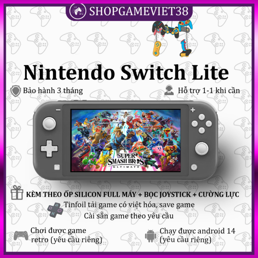 Máy Nintendo Switch Lite mod chip, HACK hắc ám - ShopGameViet38 ...