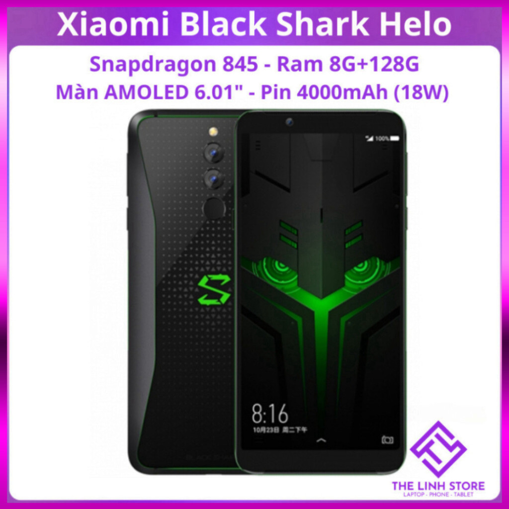 Điện thoại Xiaomi Black Shark Helo màn AMOLED 6 inch - Snapdragon 845 ram 8G 128G | Shopee Việt Nam