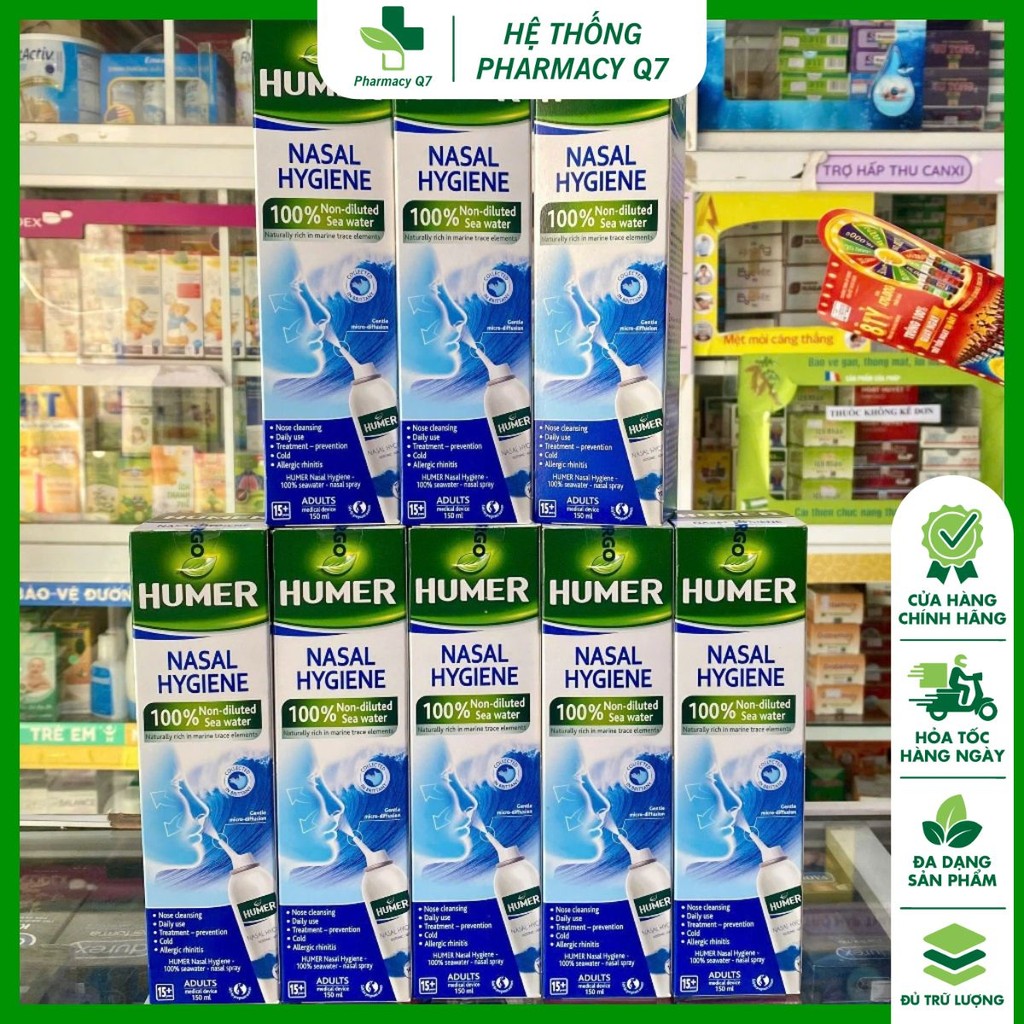 Dung dịch xịt mũi người lớn HUMER Nasal Hygiene Adulte giúp vệ sinh mũi ...