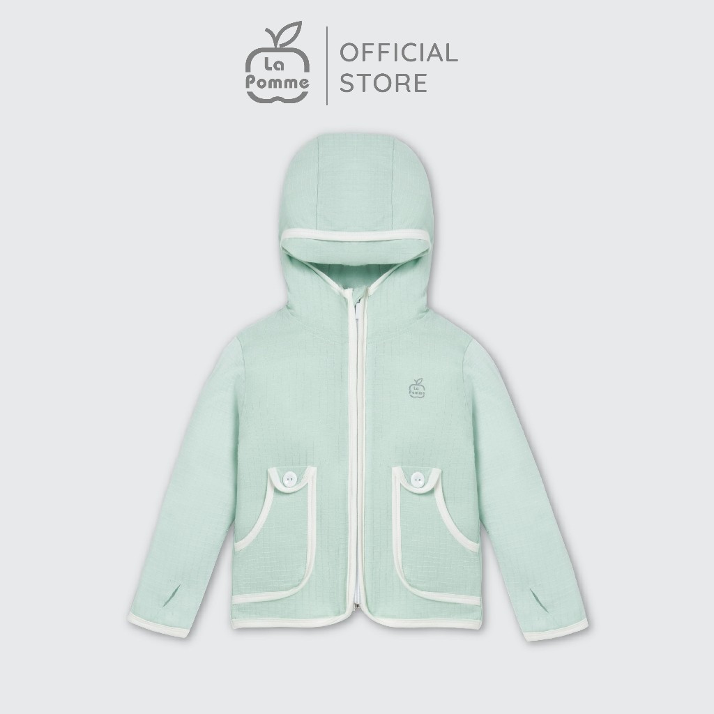 Áo khoác đa năng chống nắng La Pomme mũ lưỡi trai túi khuy | Shopee ...