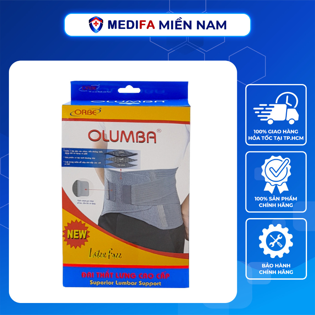 Đai Lưng Cột Sống Orbe Olumba Cao Cấp, Hỗ Trợ Thoát Vị Đĩa Đệm, Chấn ...