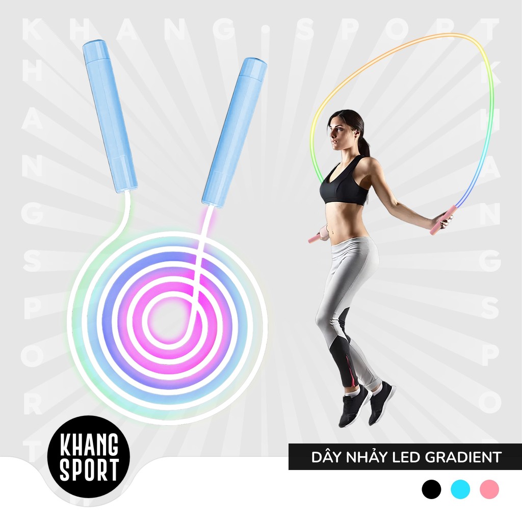 Dây Nhảy PU Phát Sáng Hiệu Ứng Chuyển Màu - LED Jump Rope KhangSport ...