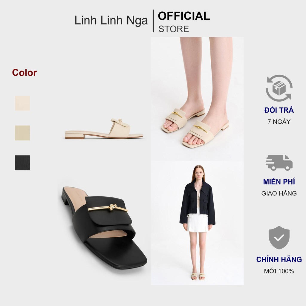 Giày C&K Knotted Accent Slide Sandals - CK1-70580202 chính hãng đủ bill ...
