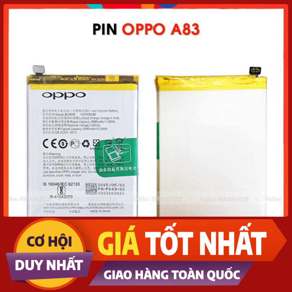Pin OPPO A83 BLP649 Zin tháo máy LKDM | Shopee Việt Nam