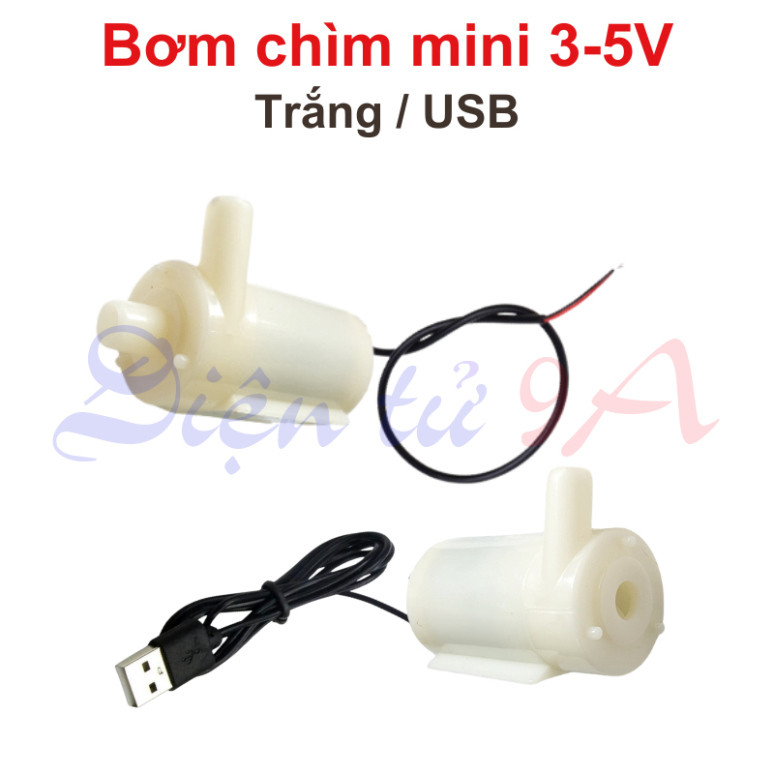 Bơm chìm mini 3-5V, bơm nước công suất nhỏ | Shopee Việt Nam