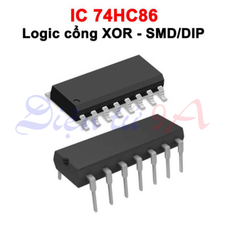 [SIÊU SALE] (10 Con) IC Logic cổng XOR 2 ngõ vào 74HC86 chân cắm / chân ...