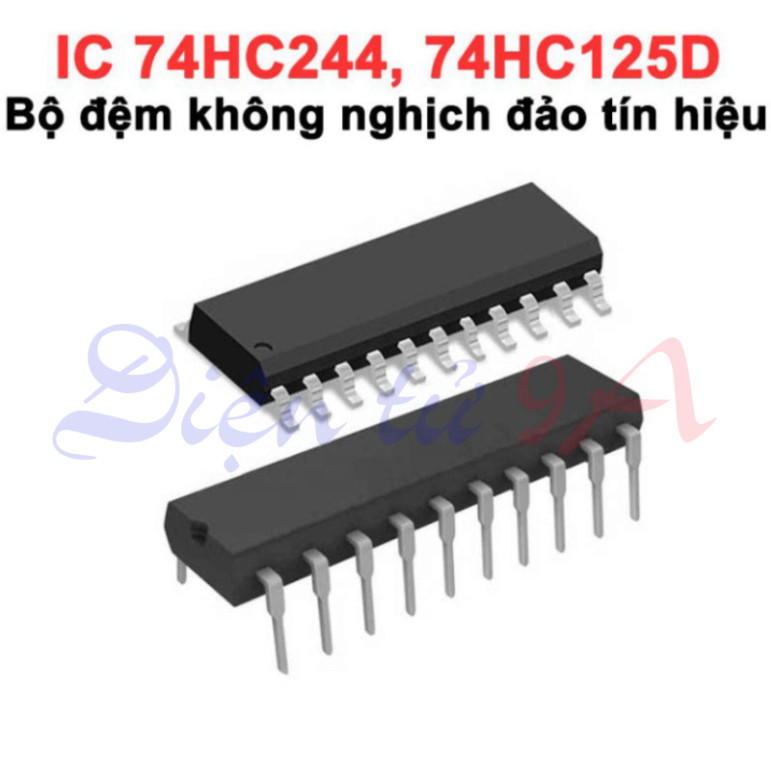 IC Buffer Non - Inverting 3 trạng thái 74HC244/ 74HC125D chân cắm / chân dán | Shopee Việt Nam