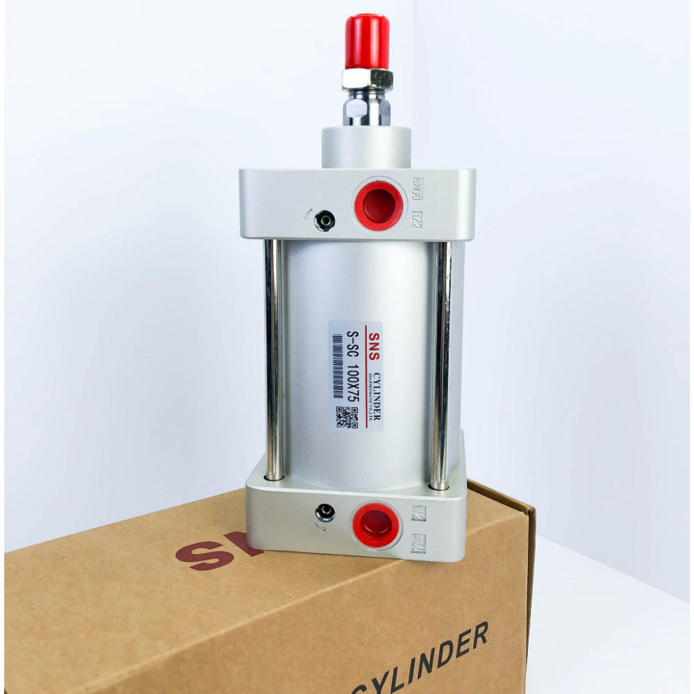 Xi lanh khí nén đế vuông SNS SC100 - Xi lanh khí nén SNS SC 100 ( chính ...