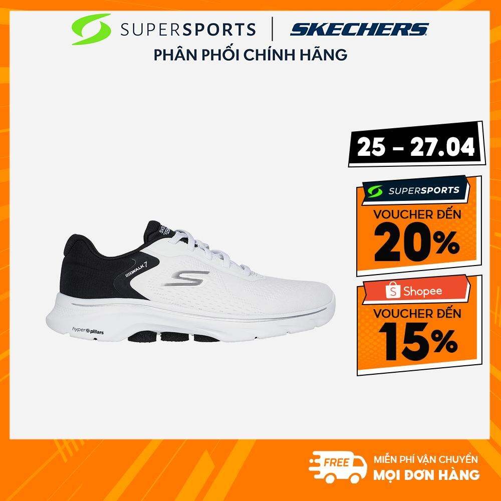 Giày Luyện Tập Nữ Skechers GOwalk 7 - Trắng - 125215-WBK | Shopee Việt Nam