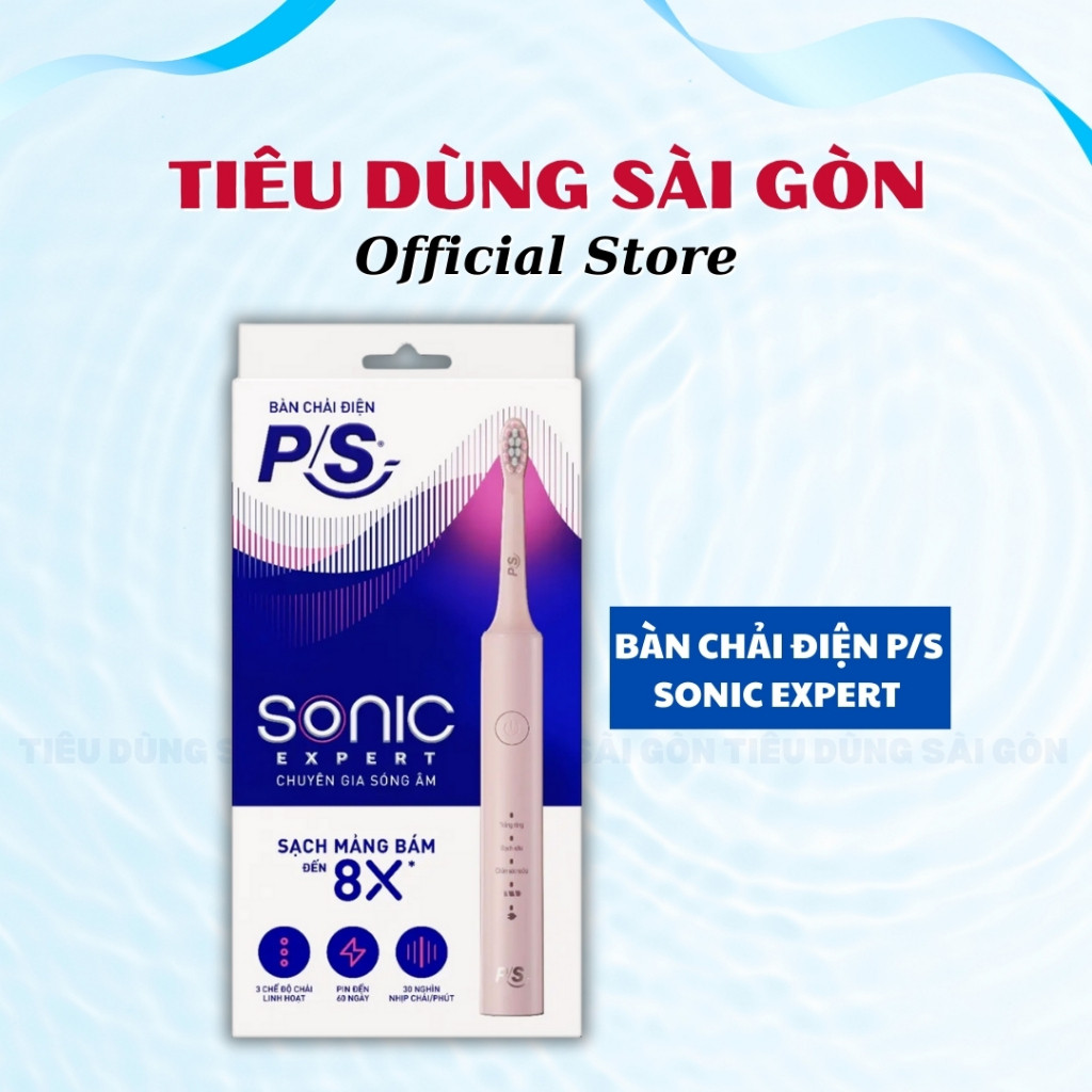 BÀN CHẢI ĐIỆN P/S Sonic Expert Sạch Mảng Bám 8X Màu Hồng | Shopee Việt Nam